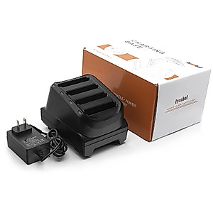 4-Slot Battery Charger for Zebra TC21 TC26 Handheld Android PDA Phone Barcode Scanner(SAC-TC2Y-4SCHG-01) 12V4A Includes Adapter & LED Charging Indicator