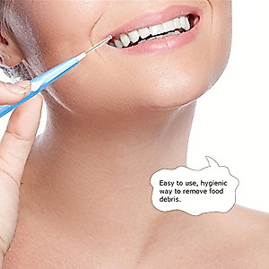 Interdental Slim Brush Anself 60Pcs Dental Floss Picks Refill Inter-Dental Brush Teeth Stick Toothpick Flosser for Oral Deep Clean Health Care