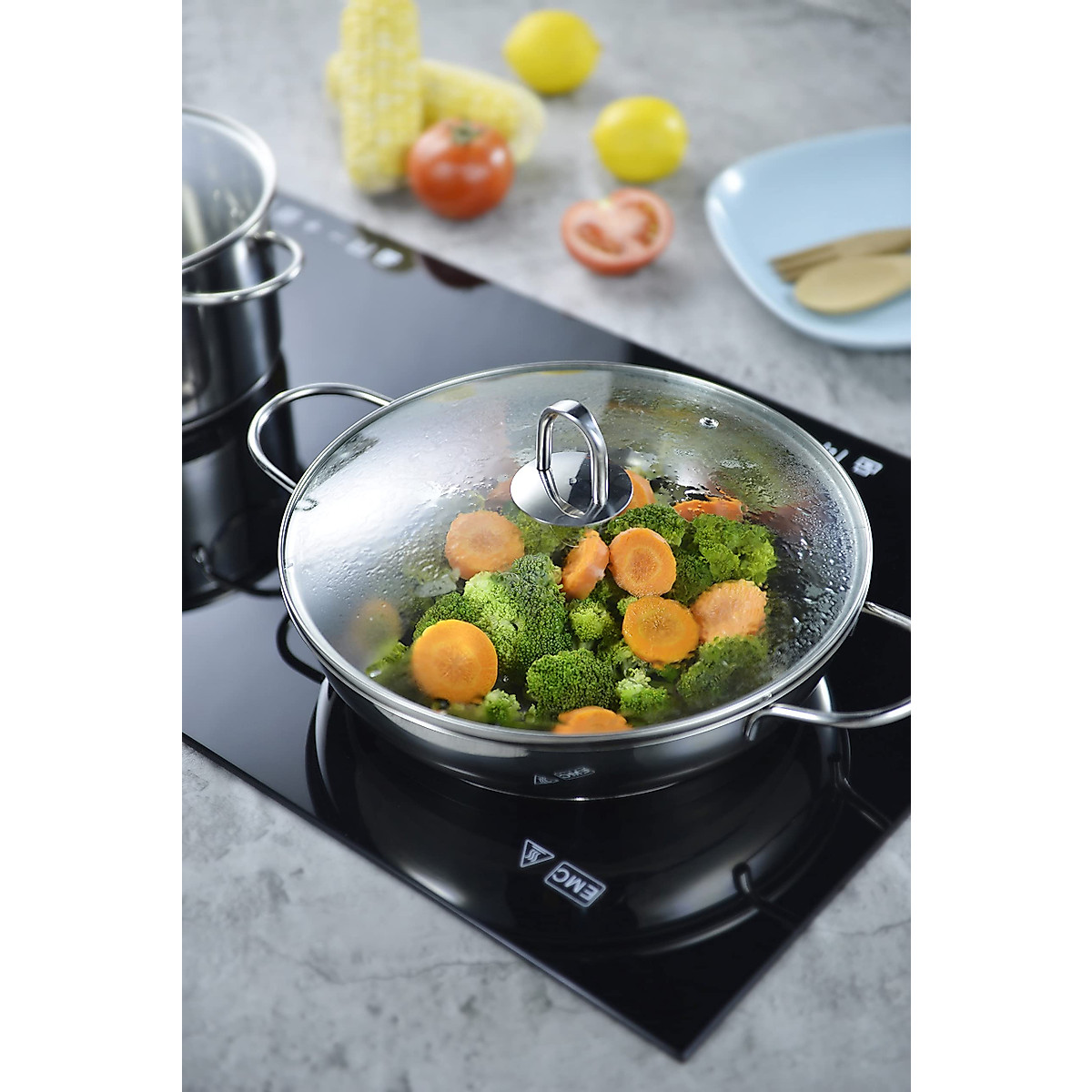 14 Pc Stainless Steel Cookware Set - stainless steel pots and pans set, cookware set Hungered Handle with Lids for Home and Restaurant