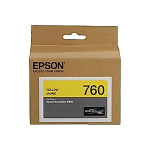 Epson T760 Ultrachrome HD Ink Set for SureColor P600 Printer - HD Black (Photo/Matte/Light/Light-Light), HD Cyan, HD Magenta (Vivid/Vivid Light), HD Yellow, HD Light Cyan, Museo Silver Rag Sampler