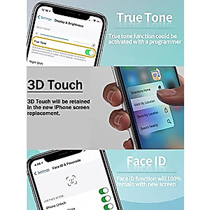 Ayake for iPhone XR Screen Replacement, Full Assembly Retina LCD Touch Display Digitizer with Repair Tools for A1984, A2105, A2106, A2108 True Tone Programmable Black