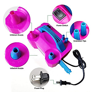 Prakin 4-in-1 Balloon Arch Kit - 10ft Wide & 9ft Tall Adjustable Balloon Arch Stand, Balloon Arch Frame With Base - Electric Pump - Banner For Wedding Baby Shower Birthday Graduation Party Decorations