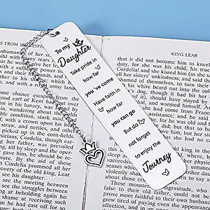 Daughter Gift from Mom Inspirational Bookmark Stocking Stuffers for Teen Girls Daughter in Law Gifts Christmas Gifts for Daughter Birthday Valentines Day Graduation Gifts for Her Teen Girls Gift Ideas