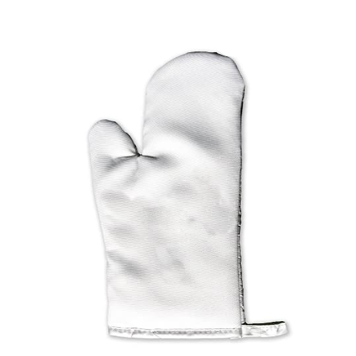 10 Pack | Blank Sublimation Oven Mitt | Heat Resistant Polyester Oven Mitt for Sublimate Printing | White Kitchen Glove