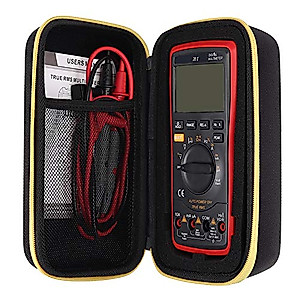 Proster Multimeter Carrying Case Waterproof Shockproof Fluke Digital Multimeter Hard Case Multimeter Bag for 101/115/116/117/113/114/F15B /F17B /F18B Tacklife DM01M