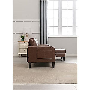 Eafurn L-Shaped Sectional Sofa w/Pull Out Bed & Storage Space,Comfy Sleeper Couch with Chaise, 3-seat Upholstered Convertible Corner Sofa & Couches, Suitable for Living Room