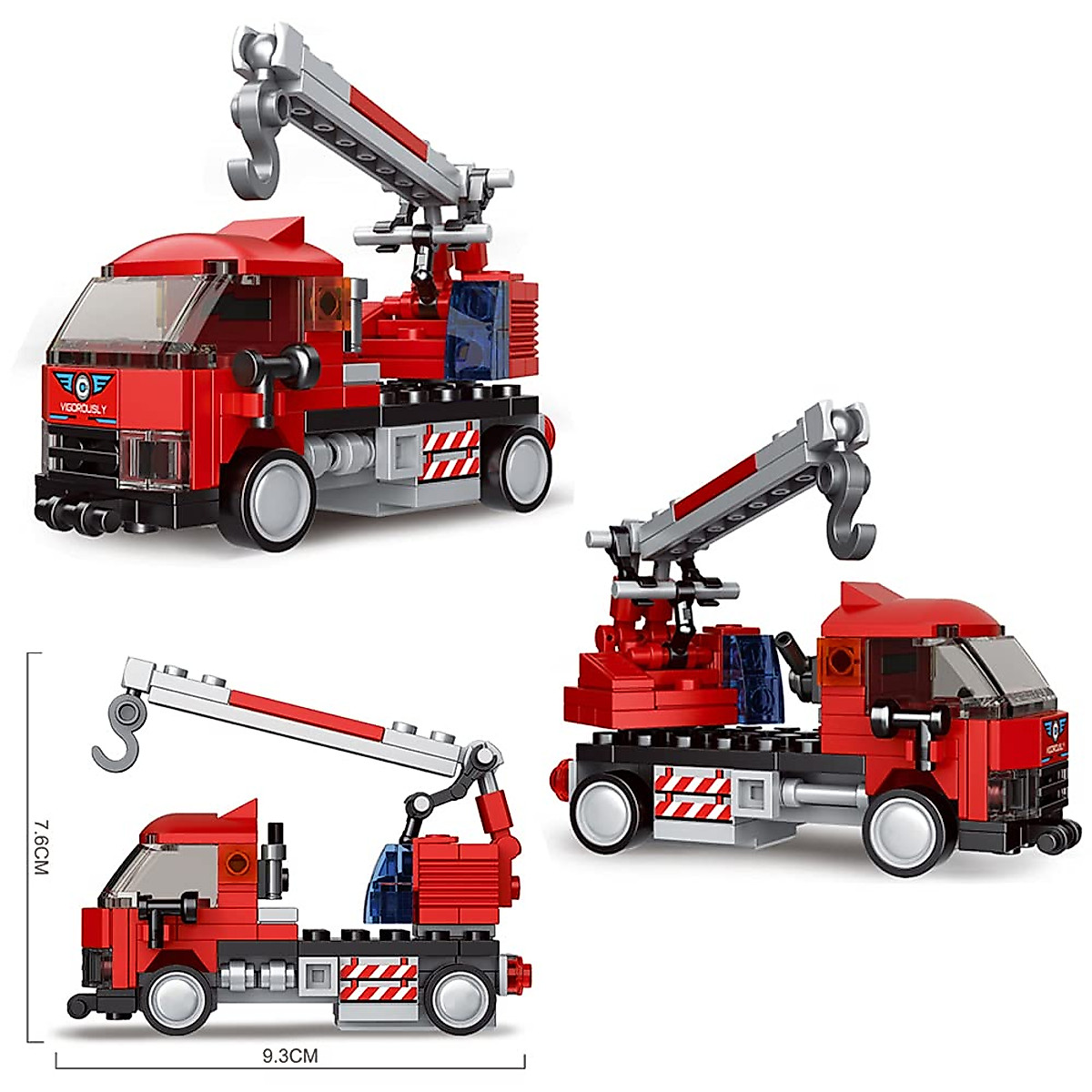 Uvini Building Block Pull Back Car for Kids, Truck, Car Models Building Sets, Best Gift Building Blocks Car Sets for Kids 6+ on Build and Play Game Party Favors, 879 Pieces