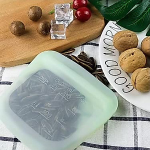 Silicone Food Storage Bag 4size Bundle (4size bundle, Green) (BP-003)