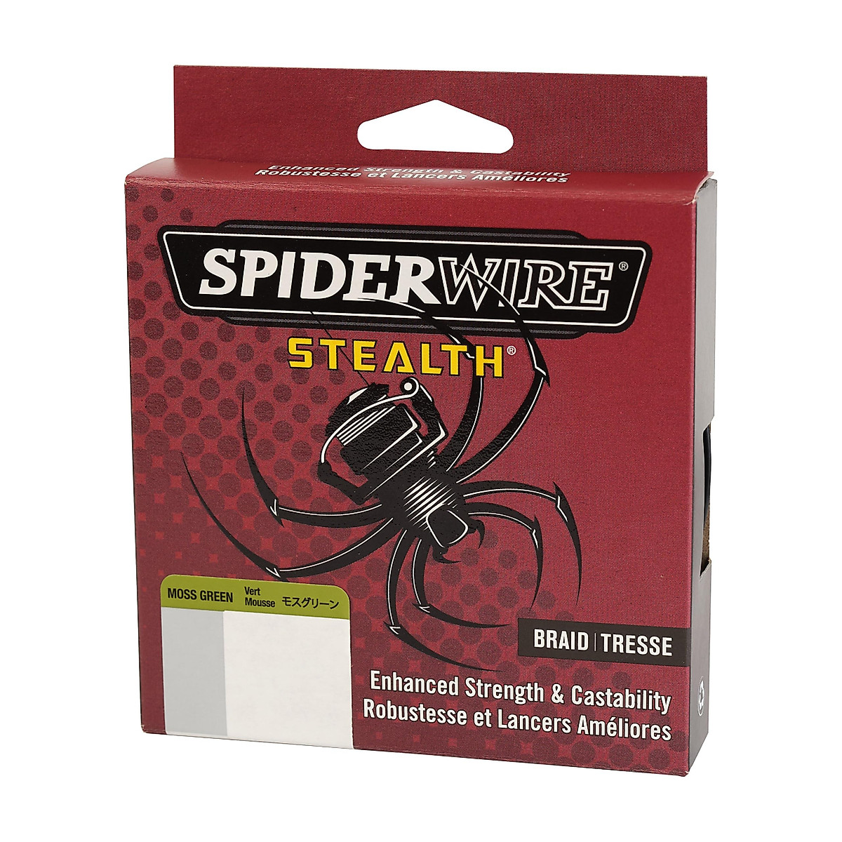 SpiderWire Stealth® Superline, Moss Green, 10lb | 4.5kg, 125yd | 114m Braided Fishing Line, Suitable for Freshwater and Saltwater Environments