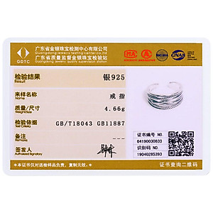 Silvora S925 Layered Open Ring, Sterling Silver Ring for Women Statement Engagement Enhancers Ring Engraving Customized Personalized (Send Gift Box)