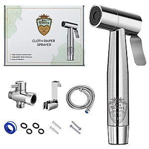 Diaper Sprayer - Cloth Diaper Sprayer for Toilet - Cloth Diaper Sprayer Set for Toilet - Easy to Install Handheld Toilet Bidet – Hand held Bidet Sprayer for Toilet Stainless Steel Set