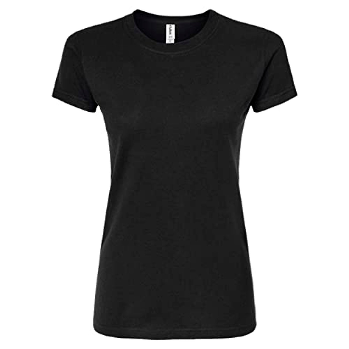 Tultex Ladies' Slim Fit Fine Jersey Tee- Black- 2XL