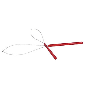 6 Pcs Plastic Hair Extension Loop Needle Threader Pulling Hook Tool Micro Nano Bead Device Tool for Hair Extensions and Feather Extensinos (Multicolored)