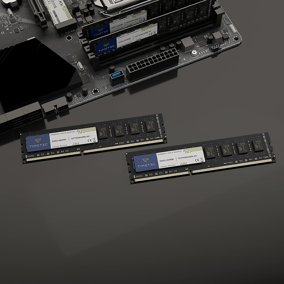 Timetec 8GB KIT (2x4GB) DDR3 / DDR3L 1333MHz PC3-10600 Non ECC Unbuffered 1.5V / 1.35V CL9 Dual Rank for Dell Optiplex 780 DT/MT/SFF Memory Ram Upgrade and More (Low Density 8GB KIT (2x4GB))