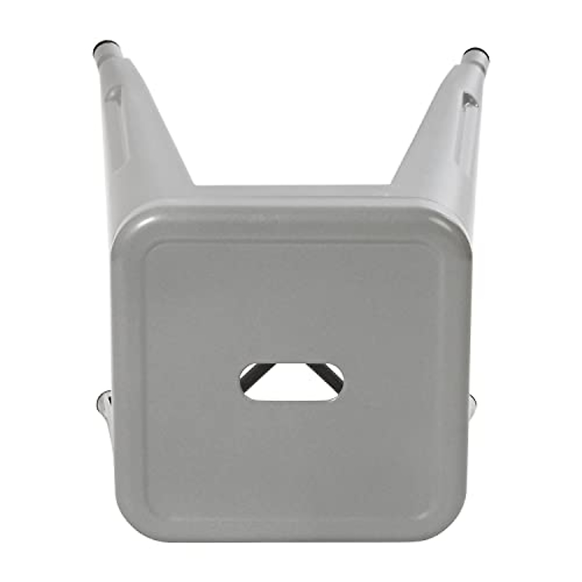 Flash Furniture Metal Dining Table Height Stool - Backless Silver Kai Commercial Grade Stool - 18 Inch Stackable Dining Chair - Set of 4