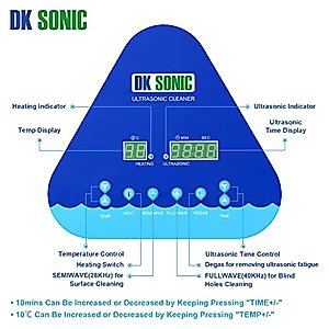 DK SONIC Ultrasonic Cleaner with Digital Timer and Basket for Denture, Coins, Small Metal Parts, Record, Circuit Board, Daily Necessaries, Lab Tools,etc (2L, 110V)