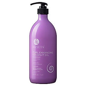 Luseta Curl Enhancing Coconut Oil Shampoo for Dry Damaged Hair, Restore Bounce & Define Curls, 33.8Oz, Prevent Breakage