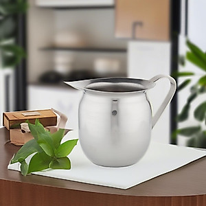 Winco Stainless Steel Bell Creamer, 8-Ounce, Medium