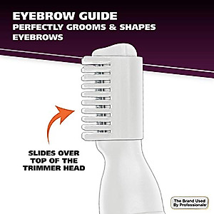 Wahl Clean & Confident Female Battery Pen Trimmer & Detailer with Rinseable Blades for Eyebrows, Facial Hair, & Bikini Lines - Hygienic Grooming & Easy Cleaning with Battery Included - Model 5640-100