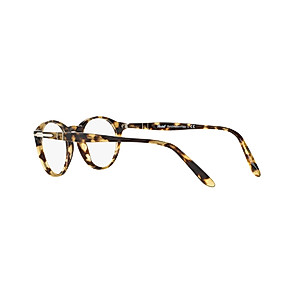 Persol PO3092V Round Prescription Eyewear Frames, Brown/Beige Tortoise/Demo Lens, 50 mm