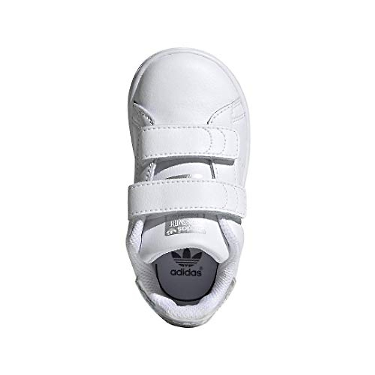 adidas Originals Kids Stan Smith Sneaker, White/White/Black, 9 US Unisex Toddler