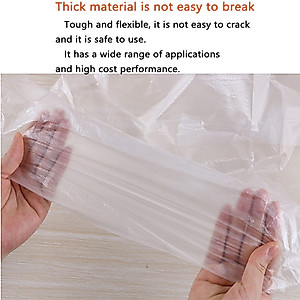 uyoyous 6 Rolls Plastic Painting Film, 9 x 67 ft Pre Taped Masking Paper, Plastic Masking Film, Tape and Drape Painters Paper Rolls for Automotive Furniture Painting Covering