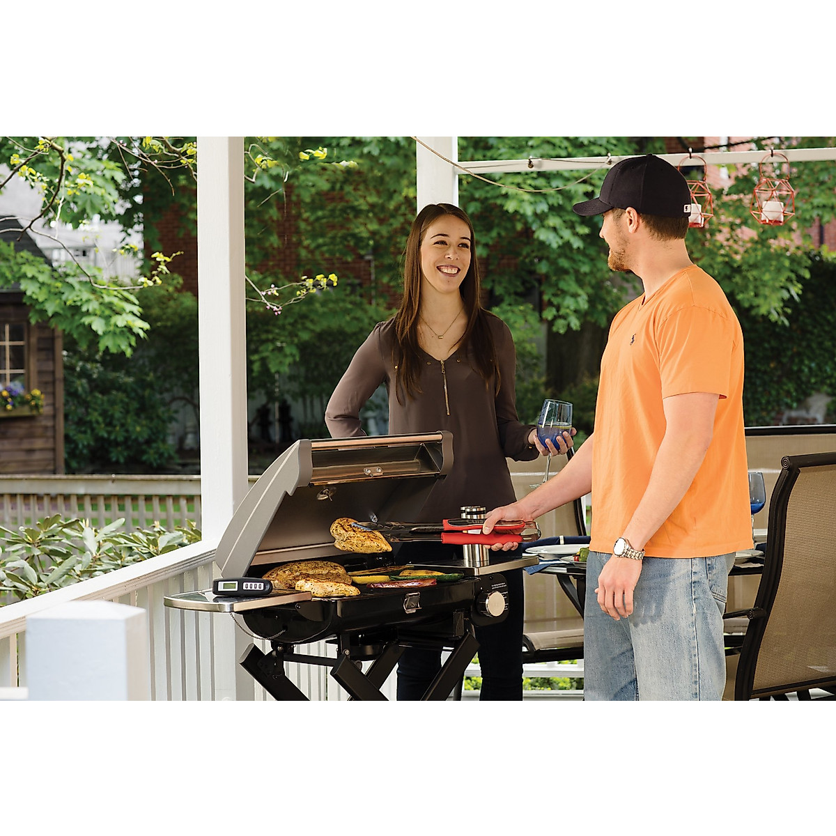 Cuisinart CGS-134 Grilling Tool Set with Grill Glove, Red (3-Piece)