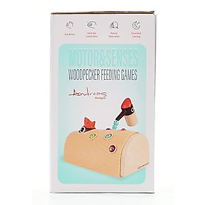 TOP BRIGHT Montessori Toys for 2 Year Old Girl and Boy Gifts, Fine Motor Skills Toddler Toys Age 2-4, Woodpecker Worm Toy Magnetic Bird Feeding Game