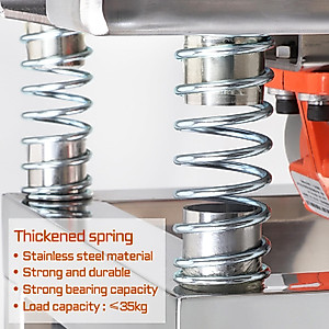 ICZW Concrete Vibration Table Small Vibrating Test Bench Stainless Steel 110V (19.7 * 19.7 inches)