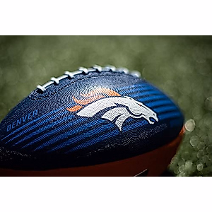 Rawlings NFL Downfield Youth Size Football with 5X HD Grip, New Orleans Saints