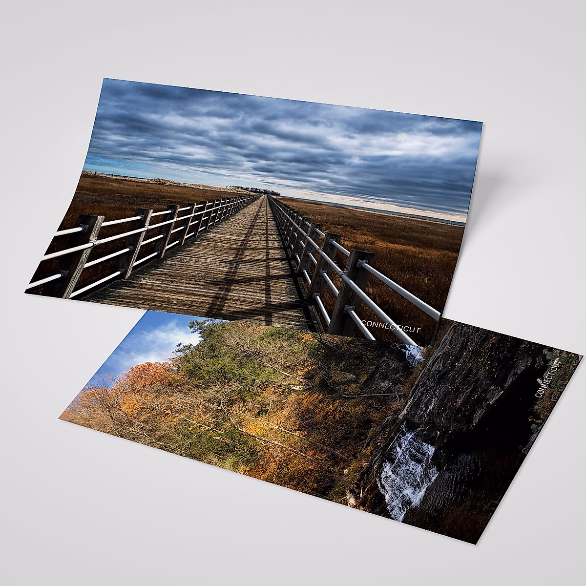 Dear Mapper Vintage United States Connecticut Landscape Postcards Pack 20pc/Set Postcards from Around the World Greeting Cards for Business World Travel Postcard for Mailing Decor Gift