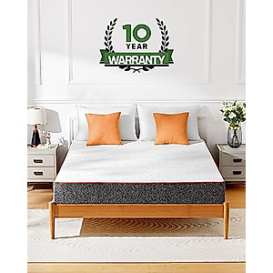 Marsail Full Mattress, 10 Inch Gel Memory Foam Mattress with Zippered Cover, Medium-Firm & Fiberglass Free, CertiPUR-US Certified Mattress in a Box, Breathable Bed for Pressure Relieving