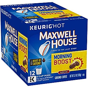 Maxwell House Morning Boost Medium Roast K-Cup Coffee Pods (12 Pods)