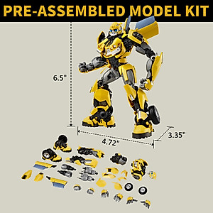 Bumblebee Transformers Toy Rise of The Beasts Action Figure, Highly Articulated 6.5 Inch No Converting Bumblebee Model Kit, Transformers Toys for Boys Girls 8 Years Old and Up