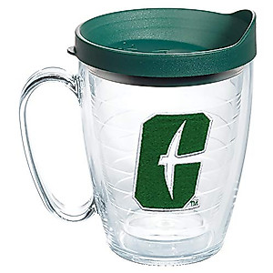 Tervis Made in USA Double Walled University of North Carolina UNC Charlotte 49ers Insulated Tumbler Cup Keeps Drinks Cold & Hot, 16oz Mug, Logo