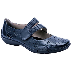 Ros Hommerson Chelsea 62005 Women's Casual Shoe: Navy Leather 10.5 Narrow (2A) Adjustable