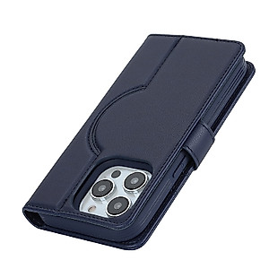 Cavor for iPhone 13 Pro Wallet Case for Women Men,Compatible with Magsafe Case,for iPhone 13 Pro Phone Case Wallet with Card Holder and Stand, Detachable Magnetic Leather Flip Cover,Blue