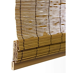 CHICOLOGY Bamboo Blinds , Bamboo Shades , Roman Shades for Windows , Roman Window Shades , Window Shades for Home , Bamboo Shades for Patio , Blinds & Shades , Window Shade , 29"W X 64"H, Fox