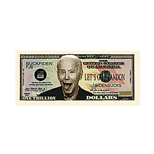 American Art Classics Pack of 50 - Joe Biden Sucks - Let's Go Brandon - FJB Trillion Dollar Bill
