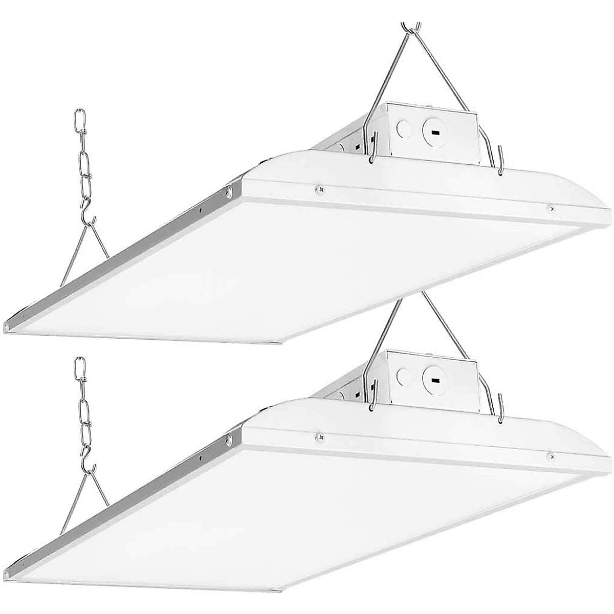 ZJOJO 2FT LED High Bay Shop Light,178W Linear LED Shop Light Fixture, 24250lm Dimmable Shop Lights, 5000K Daylight,Fluorescent 800W Equivalent,Commercial Light,Indoor Area Light for Warehouse-2Pack