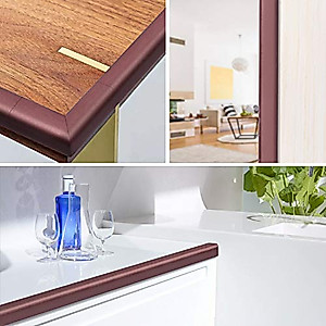 Rabofly Baby Proofing Edge & Corner Guards, 17.6ft-(16.40ft Edge + 4 Corners) Furniture Bumper Cushion Table Edge Corner Protector Non Toxic and Safe for Fireplace, Stair, Cabinet, Countertop, Coffee