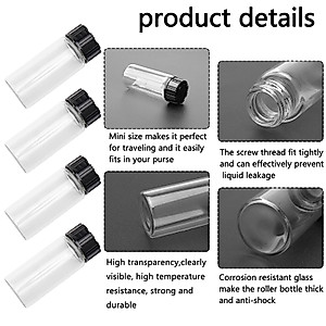 Newzoll 10ml Clear Glass Bottles for Essential Oils, Chemistry Lab Chemicals, Colognes & Perfumes (10 Pieces)