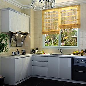 YIZUNNU White Self Adhesive Contact Paper 24x98 Inch,Vinyl Peel and Stick Roll Wallpaper Wall Stickers for Kitchen Cabinets Furniture Film Home Wall Decoration