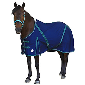 T TEKE Deluxe Horse Canvas Sheet for Snug and Clean in Stable, or as a Blanket Liner. (Size Range 51"-87" Including Mini Horse)