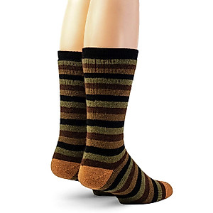 WARRIOR ALPACA SOCKS - Outdoor Alpaca Wool Socks, Terry Lined with Comfort Band Opening For Men And Women(Medium, Woodland)