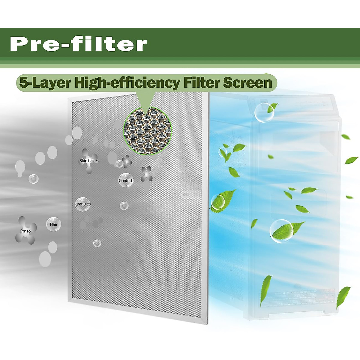 MNPARTS 203368 F50F F300E Air Filter Replacement for Honey in Well Cleaner 16'' x 12.5'' Air Pre Filter Replaces F300E1019 F300A1625 F50F1073(2 Packs）