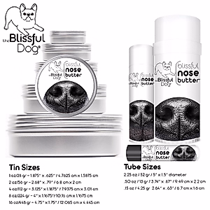 The Blissful Dog Basset Hound Nose Butter Tin, Versatile Dog Nose Balm for Dry Nose, Handcrafted Nose Moisturizer, Easy-to-Apply Dog Essentials, Unscented, 1 oz.