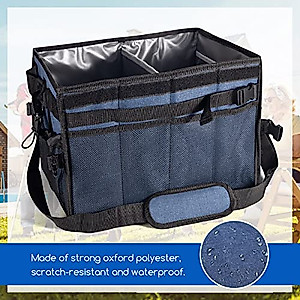 Large Grill and Picnic Caddy Picnic Basket for Griddle/ BBQ rganizer Store All Tools Accessories,Collapsible and Easy Carry Griddle Caddy for Family Outdoor,Camper,Travel,Car,RV