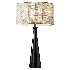 Adesso 1517-01 Linda 21.5" Table Lamp, Black, Smart Outlet Compatible