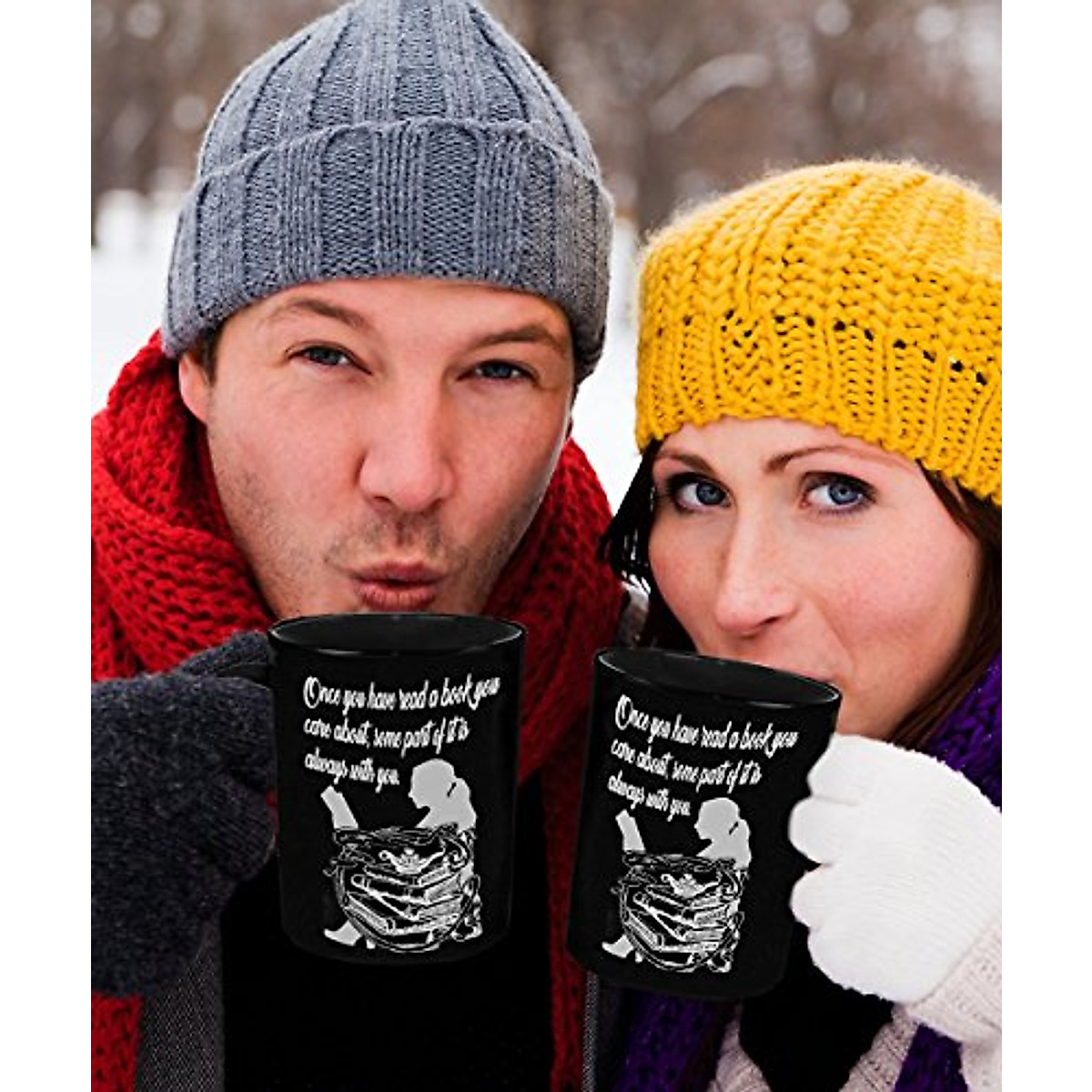 Book Lover Mug (Black) Once You Have Read A Book..., With Image Bookworm Gift, Novelty Gifts, Ceramic Coffee Cup By Vitazi Kitchenware (11 Ounces)